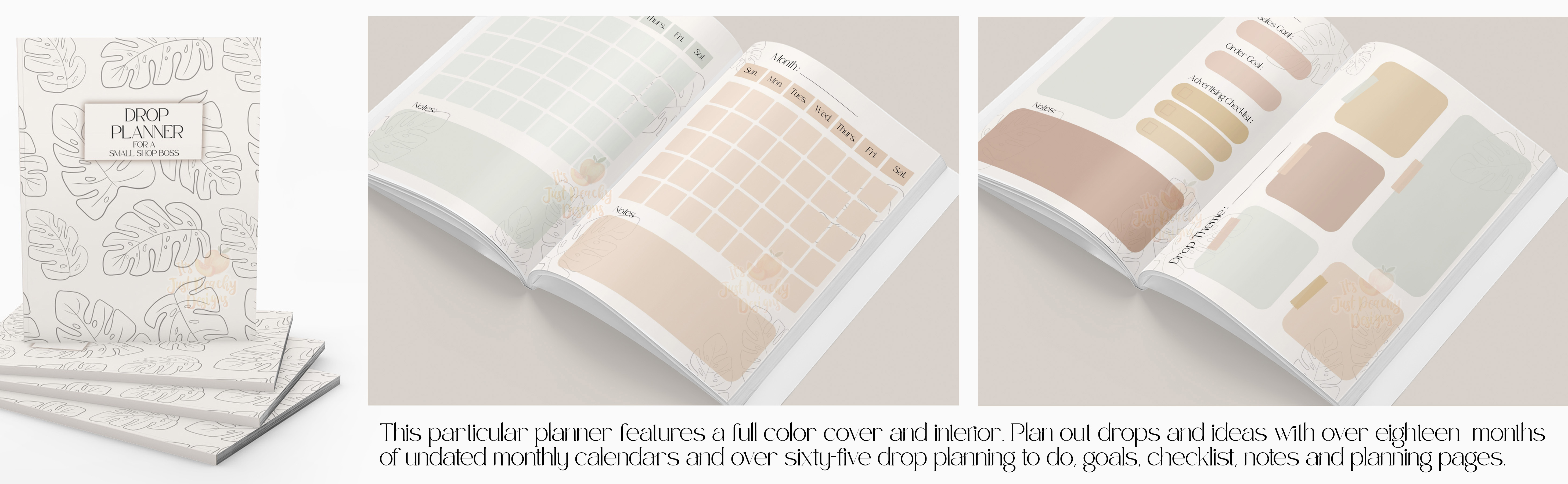Planner Previews – It’s Just Peachy Designs